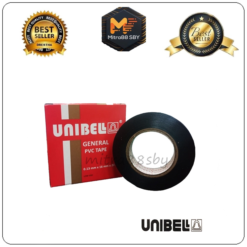 Jual Mitra88sby isolasi kabel listrik hitam pvc unibel | Shopee Indonesia