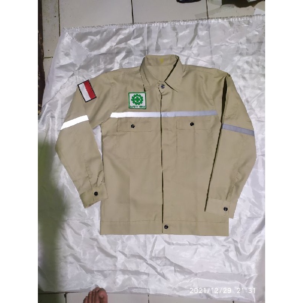 Jual Wearpack atasan kameja kerja proyek safety kameja bengkel kameja ...