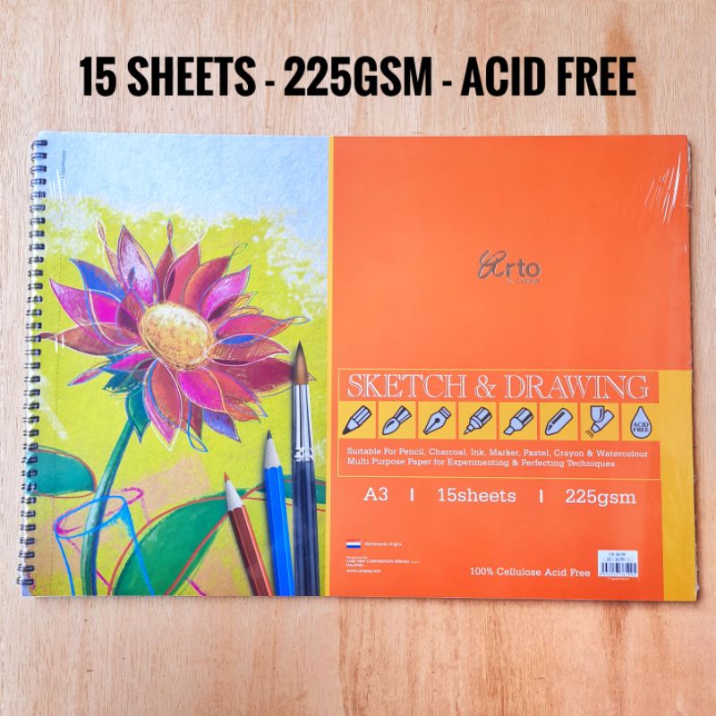 Jual ARTO SKETCH & DRAWING A3 15 SHEETS | Shopee Indonesia