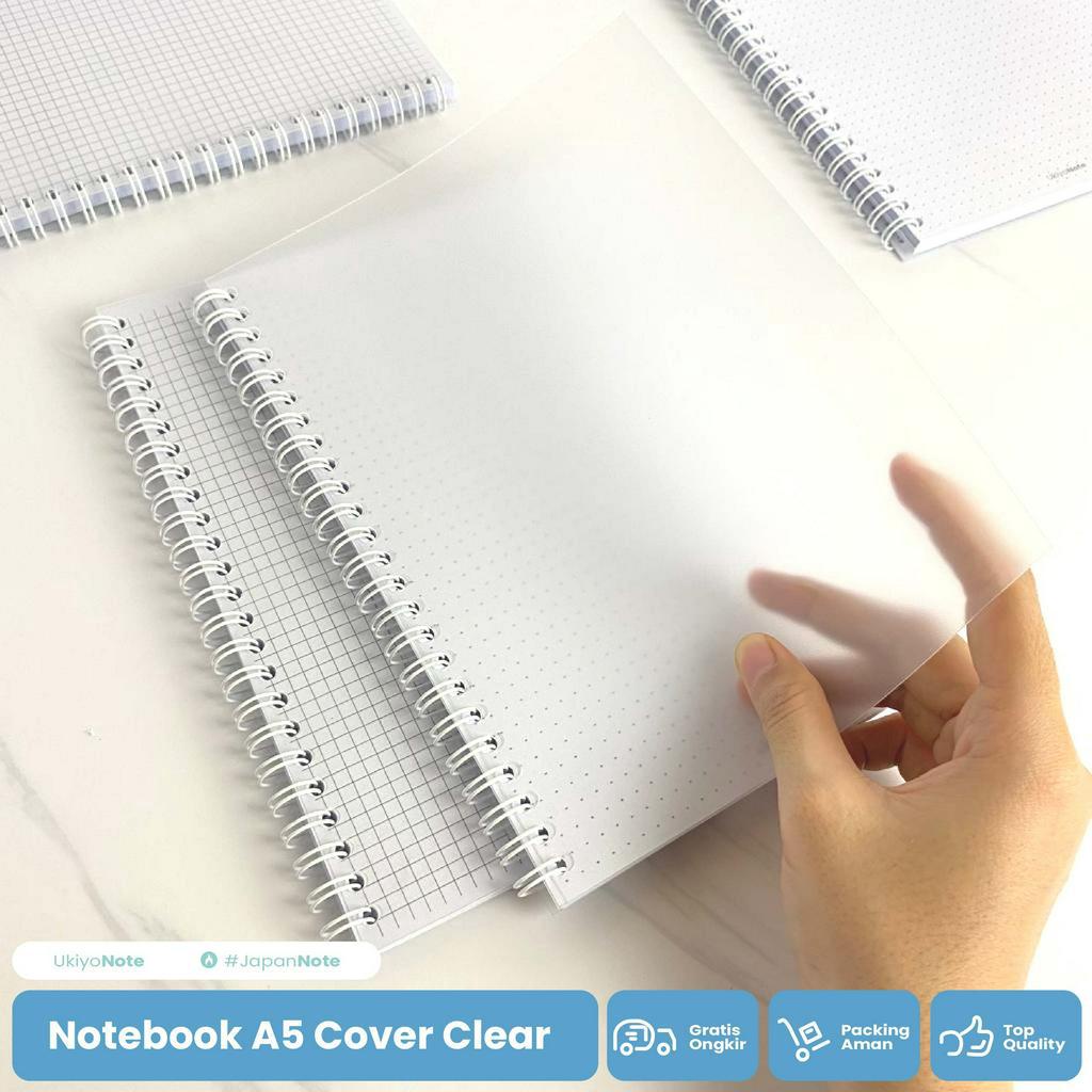 Jual Notebook Ukiyo Cover Bening Doff A5 Jilid Spiral | Shopee Indonesia