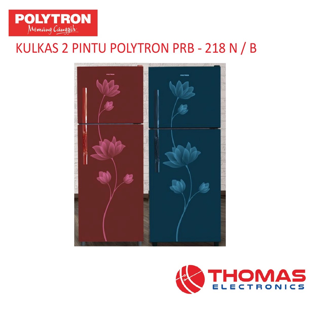 Jual Polytron Kulkas 2 Pintu PRB 218 N/B KULKAS POLYTRON GARANSI RESMI ...