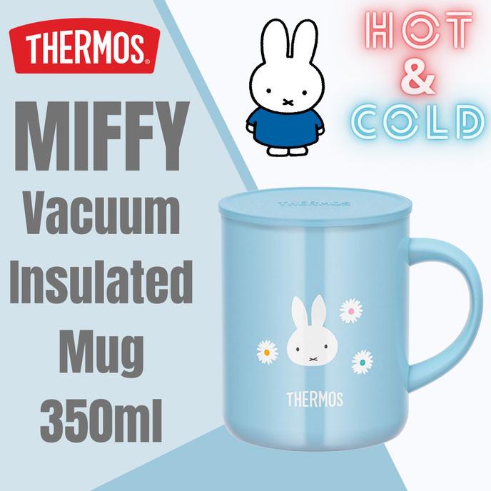 Jual Thermos Vacuum Insulated Mug - Miffy Biru Muda 350ml (JDG-350) | Shopee Indonesia