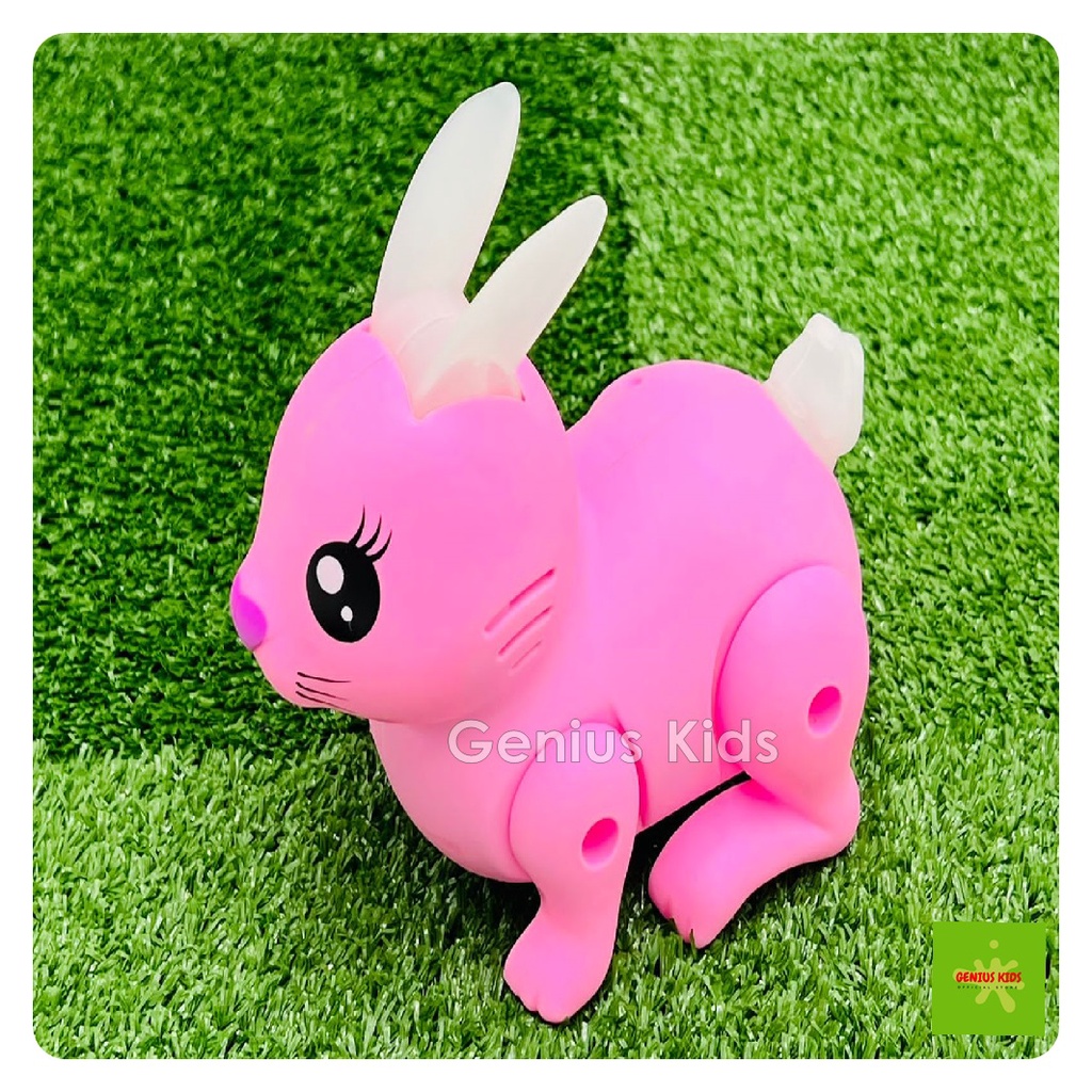Jual Mainan Kelinci berjalan suara dan lampu / Mainan Rabbit Baterai ...