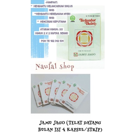 Jual JAMU JAGO SOLUSI TELAT DATANG BULAN ISI 4 KAPSUL | Shopee Indonesia
