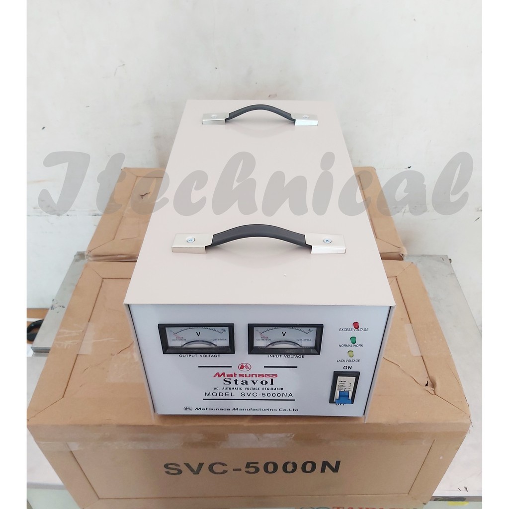 Jual Stavolt SVC 5000W Matsunaga / Stabilizer SVC 5000VA MTS / 5000 ...