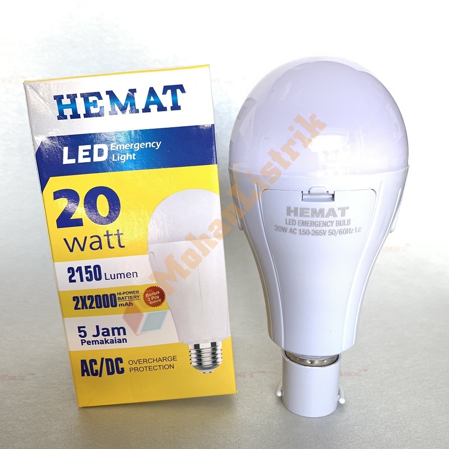 Jual Lampu LED Magic AC/DC Emergency HEMAT 20W 20 Watt Bohlam Led Emergency | Shopee Indonesia