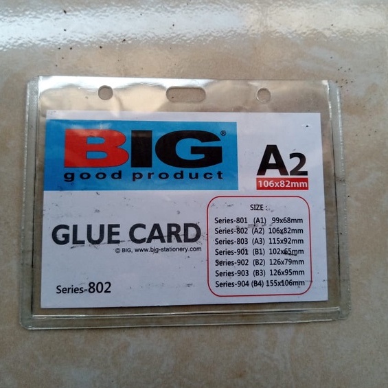 Jual (1PCS) Glue Card BIG A2 Name Tag / Mika Id Card/ Keplek / Wadah ...
