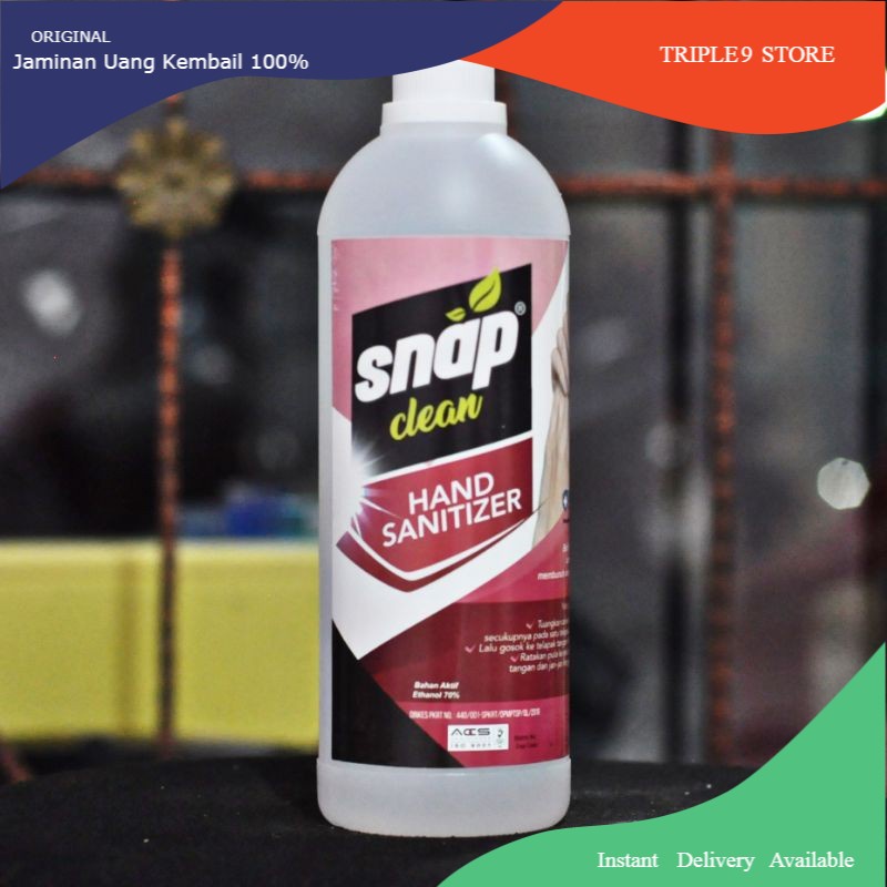 Jual HAND SANITIZER SNAP CLEAN 1 LITER | Shopee Indonesia