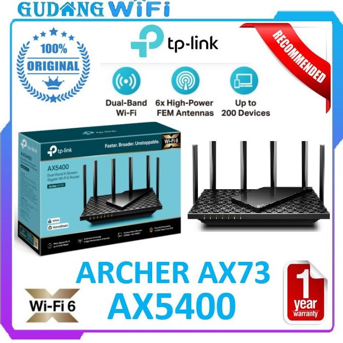 Jual Tp-Link Archer Ax73 Ax5400 Wi-Fi 6 Router Ax 73 Ax 5400 Wifi 6 ...