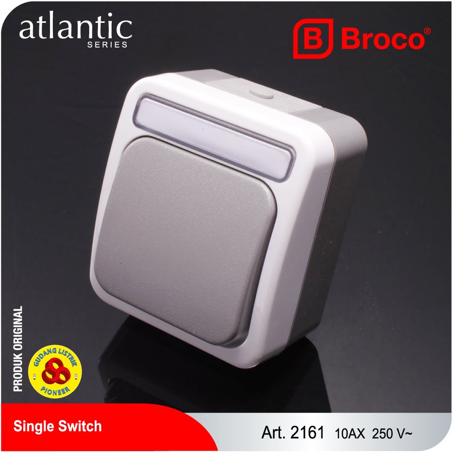 Jual Broco Saklar 1G Weatherproof 2161 Atlantic Waterproof 1 Gang ...