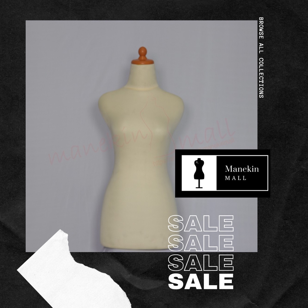 Jual Manekin Wanita DM Kaki Kayu | Dress Making | Manekin DM Krem DM ...