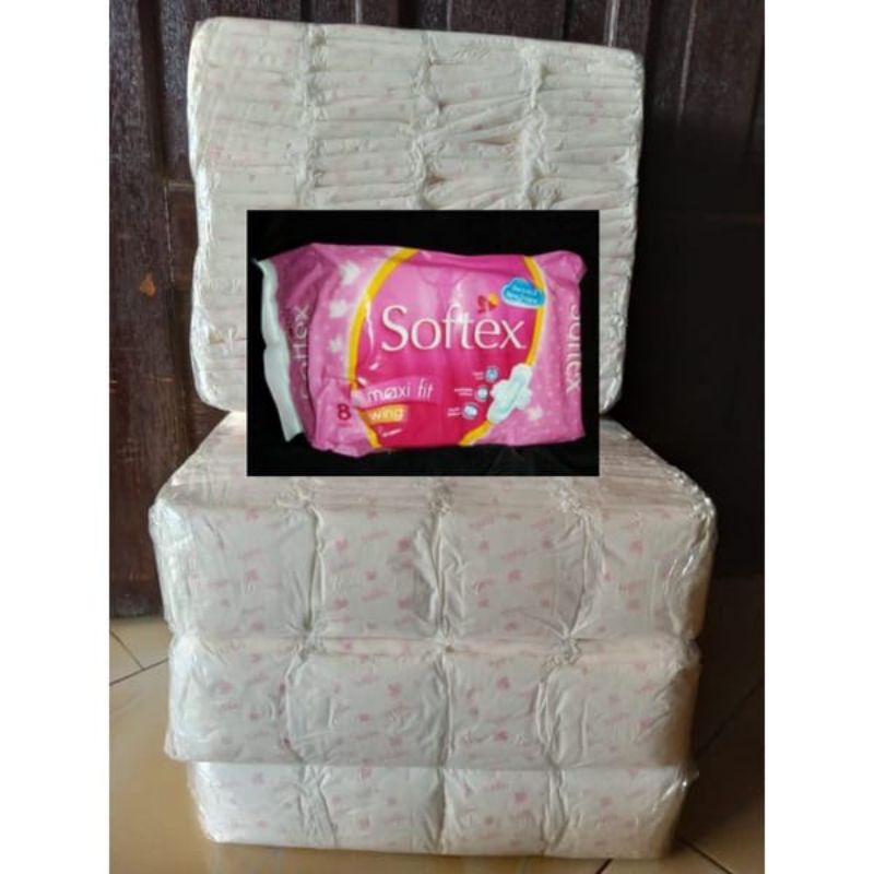 Jual Softex Maxi Fit daun sirih isi 100 repack / Pembalut Softex Maxi ...