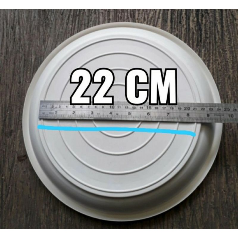 Jual Alas pot diameter bawah 22 cm putih | Shopee Indonesia