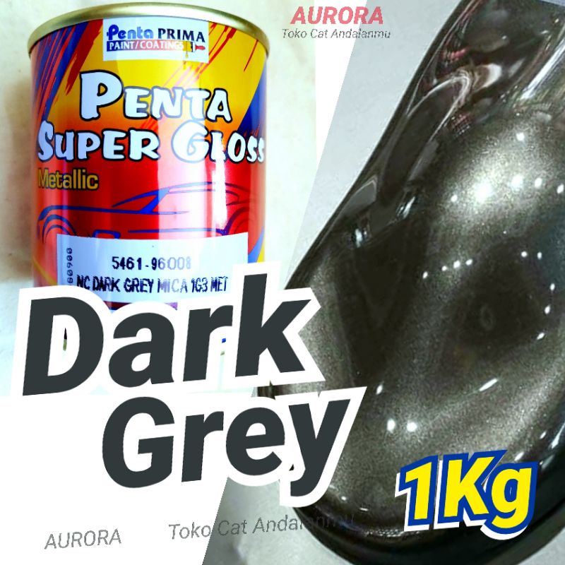 Jual Cat Abu Abu Metalik 1Kilo Penta Super Gloss Dark Grey 1G3 Metallic Metalik Abuabu Monyet 1 ...