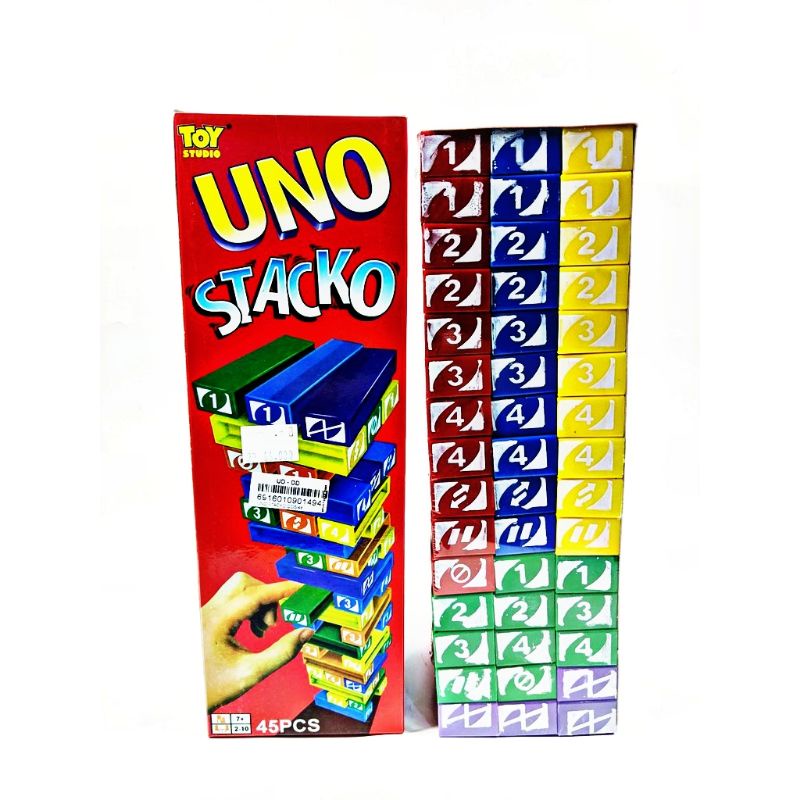 Jual Jual Mainan UNO Stacko / UNO Block / UNO Stacko Family / Mainan Anak Anak edukasi Uno ...