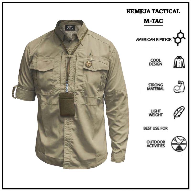 Jual Kemeja Lapangan M-tac Lengan Panjang Original Premium High Quality ...