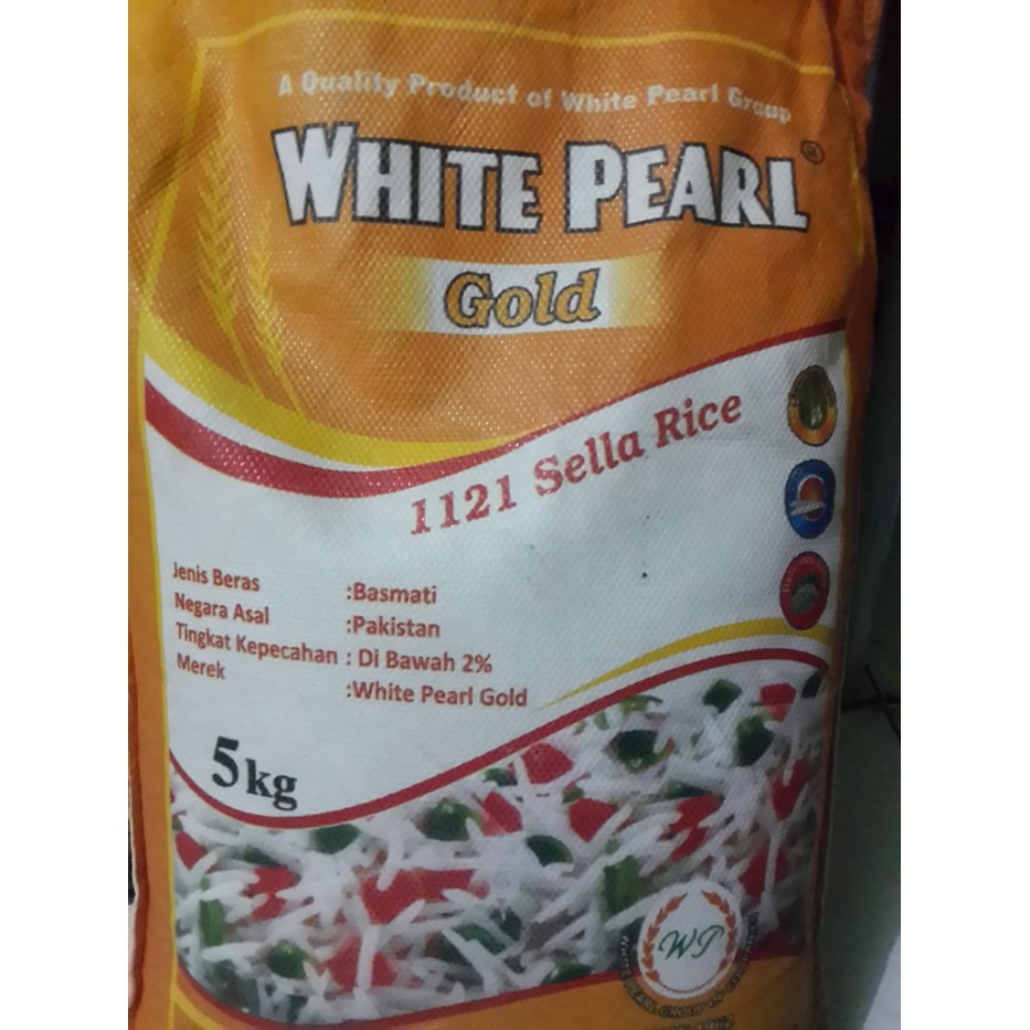 Jual Beras White Pearl Gold Kas 5 Kg Basmati Sella Rice Abukas Abu Kass ...
