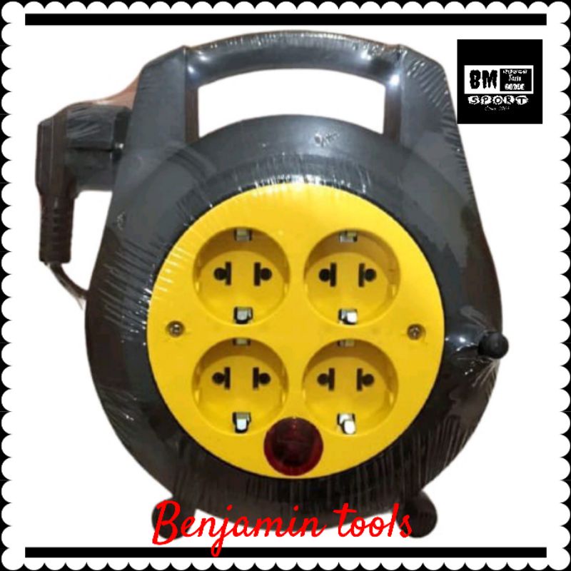 Jual Stop Kontak Colokan Listrik Box Kabel 4 Lubang Kabel Gulung Roll ...