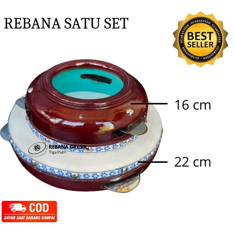 Jual rebana anak ukuran susun 2 rebana mainan anak rebana murah banjari ...