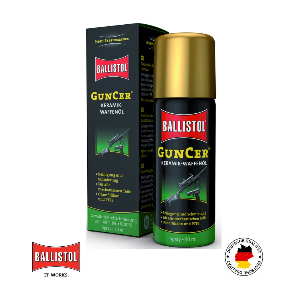 Jual 22165 BALLISTOL GUNCER CERAMIC GUN OIL SPRAY 50 ML | CAIRAN ...