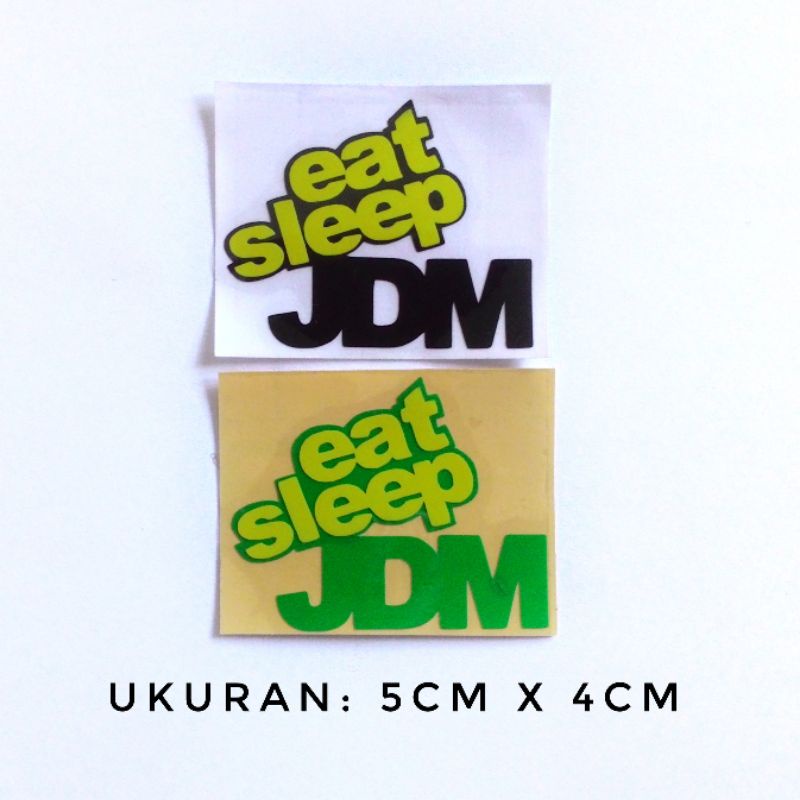 Jual Stiker Cutting Eat Sleep JDM Ukuran kecil Cutting Sticker Untuk ...