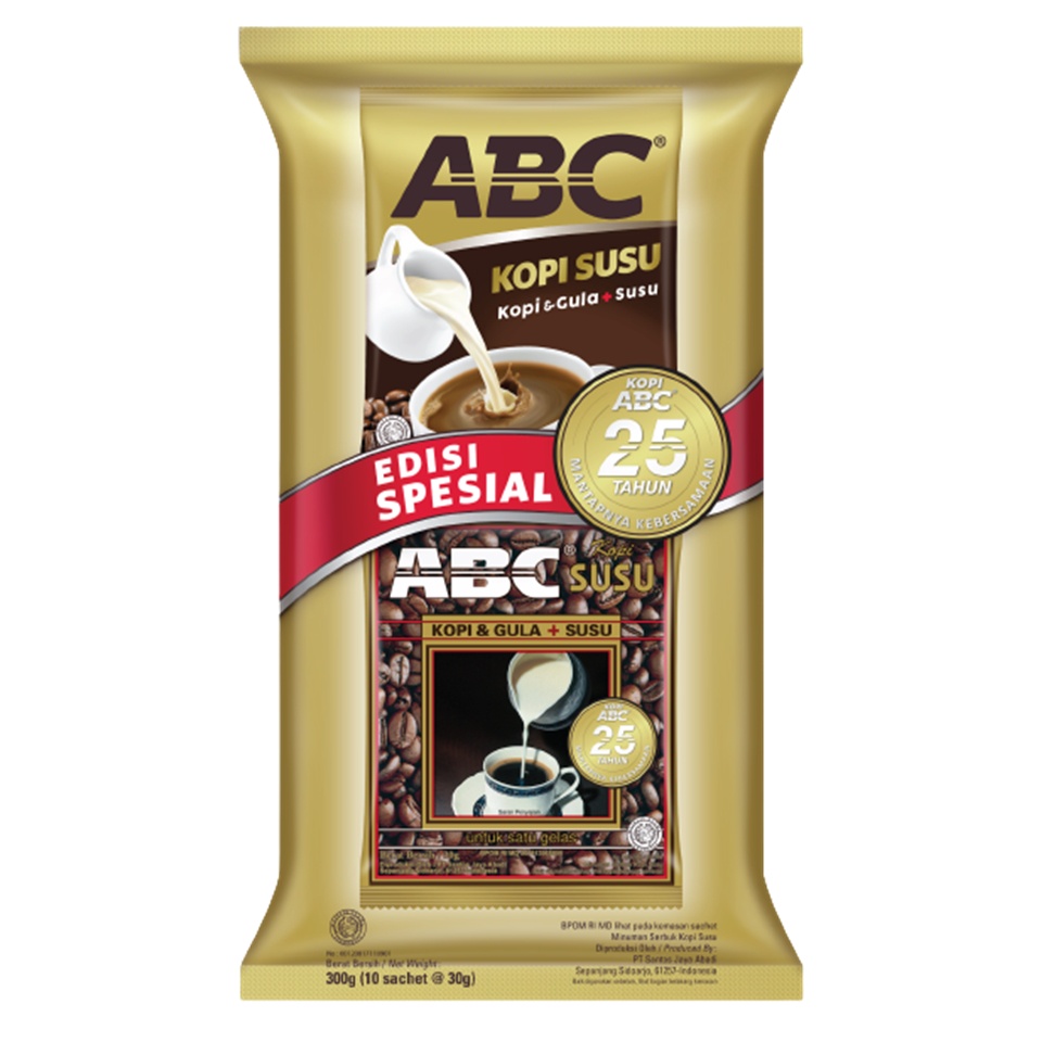 Jual KOPI SUSU | KOPI SUSU ABC 10X30G 1 PACK | KOPI ABC | Shopee Indonesia