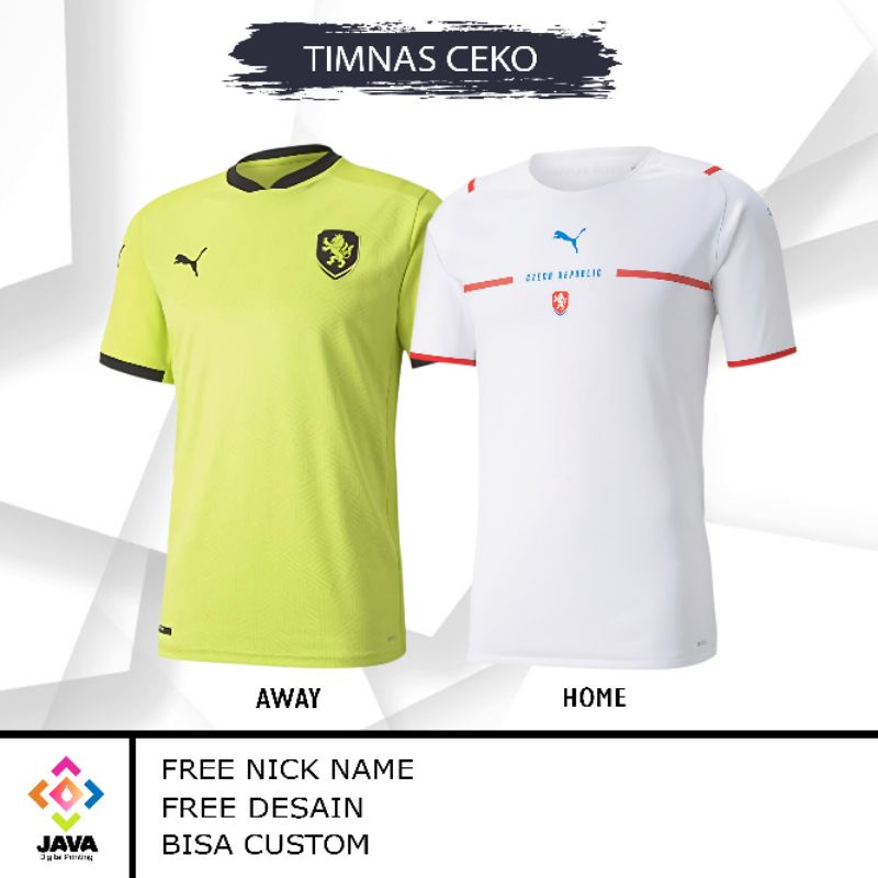Jual JERSEY TIMNAS CEKO HOME / AWAY 2020 2021 GRADE ORI FULL PRINTING ...