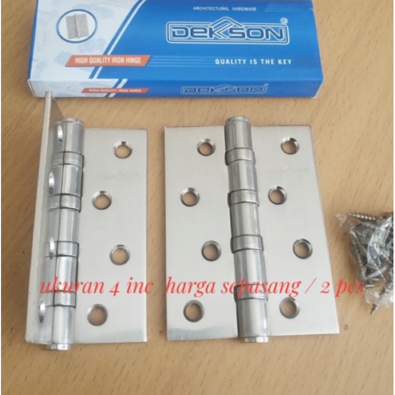 Jual Engsel 4 inc stanlis steel dekson engsel pintu dekson kunci pintu ...