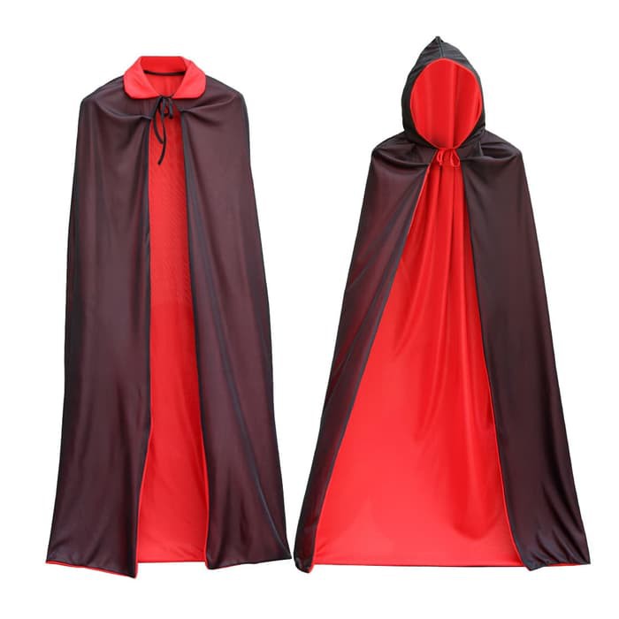 Jual JB-02 jubah hitam merah death reaper satan iblis vampir dracula ...