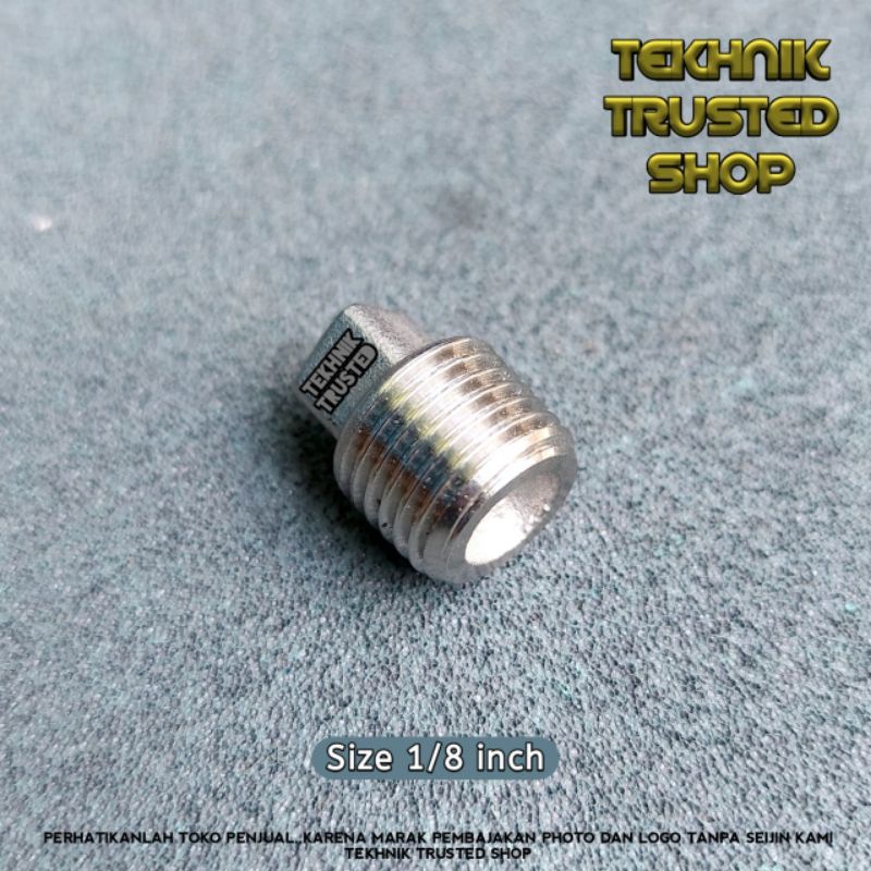Jual Plug nepel drat luar stainles 1/8" skrup male dop tutup pipa dll | Shopee Indonesia