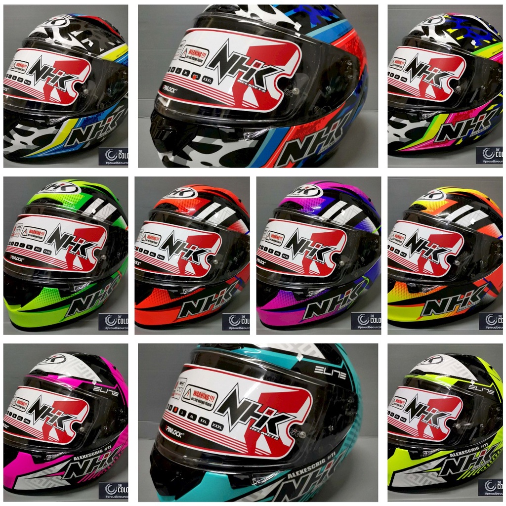 Jual HELM NHK GP R TECH STREET R44 R45 ALEX SGRIG GP-R FULL FACE HELMET ...