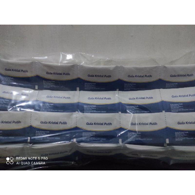 Jual gula sachet kemasan/whitesugar (125x 8gr) | Shopee Indonesia