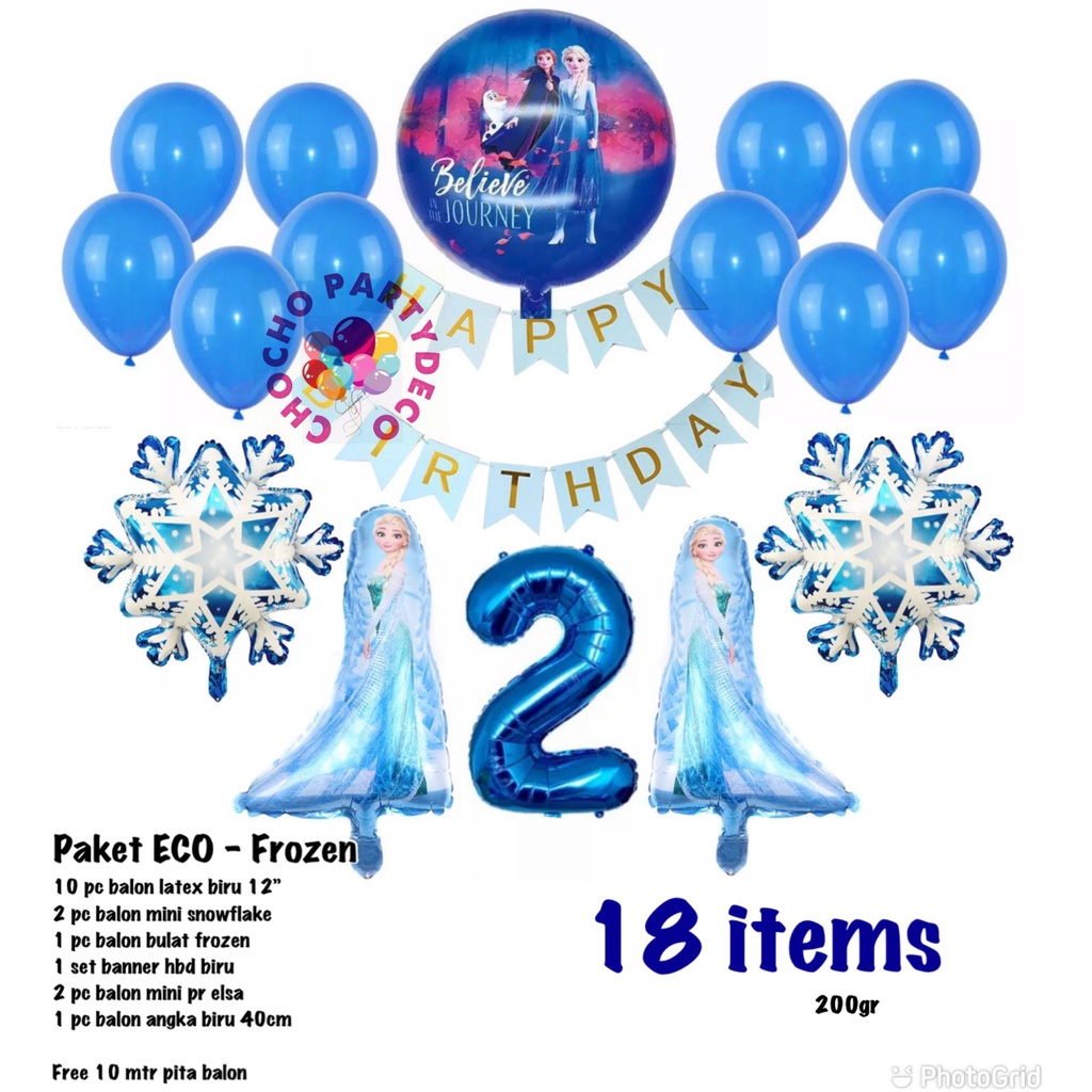 Jual Paket Frozen - Paket ulang tahun Frozen ECO - Dekorasi ulang tahun ...