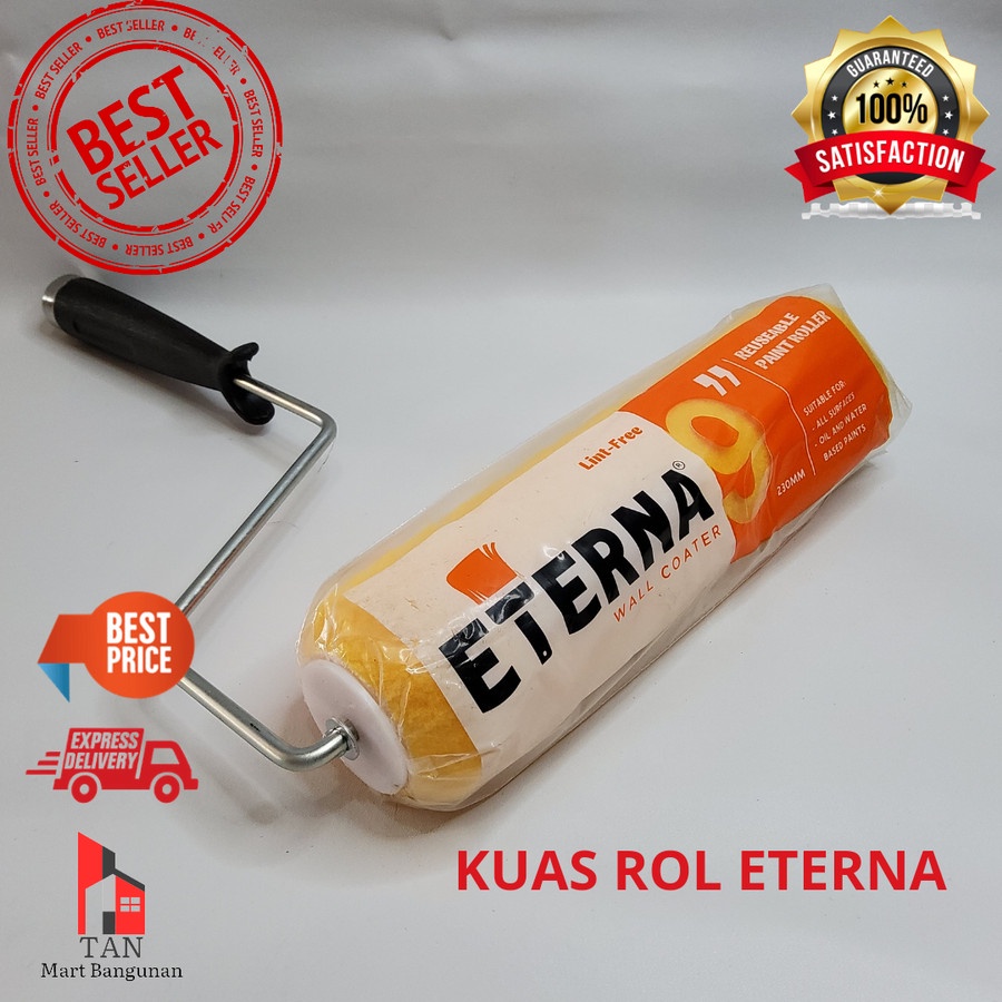 Jual Kuas Rol Eterna Kuas DInding Tembok Cat Tembok ETRENA Kuning ...