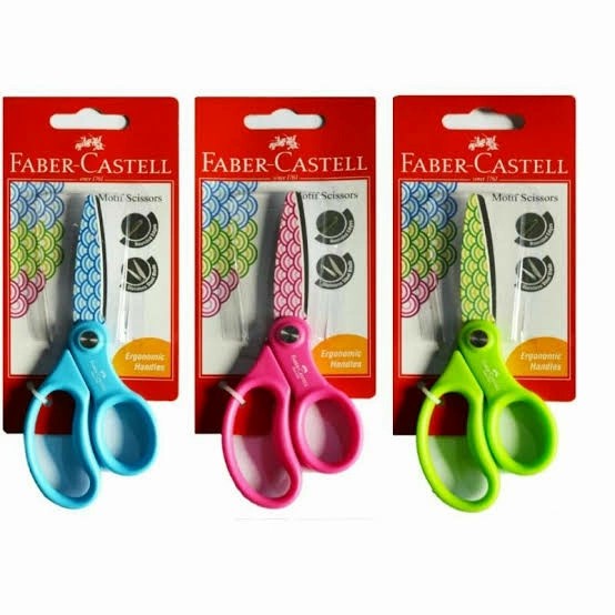 Jual Gunting Motif Faber Castell / Motif Scissors Faber Castell ...