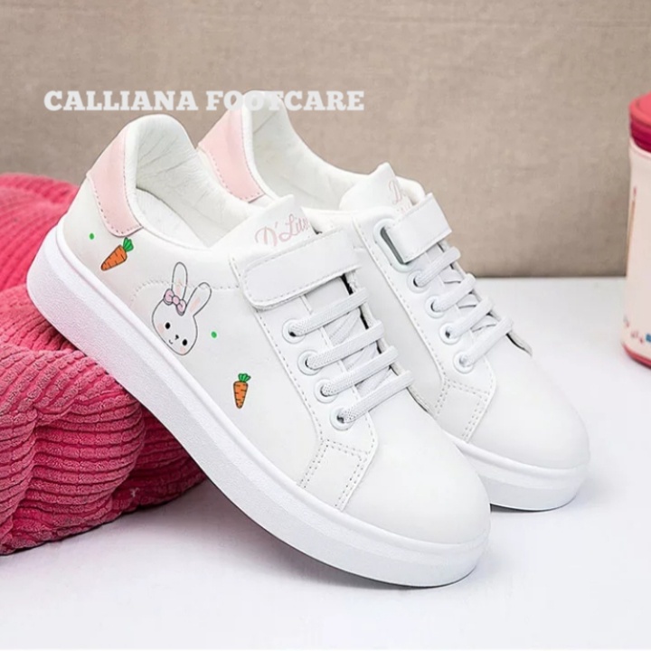Jual Sepatu Sneakers Bunny Carrot Fashion Wanita Terbaru Bergambar Lucu ...