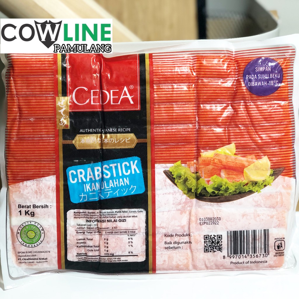 Jual Cedea Crab Stick Ikan Olahan Nett: 1 Kg | Shopee Indonesia