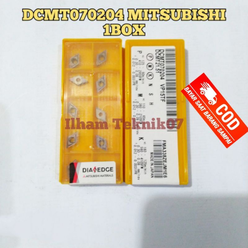 Jual insert bubut Mitsubishi DCMT07 Insert Bubut DCMT 07 02 04 Mata ...