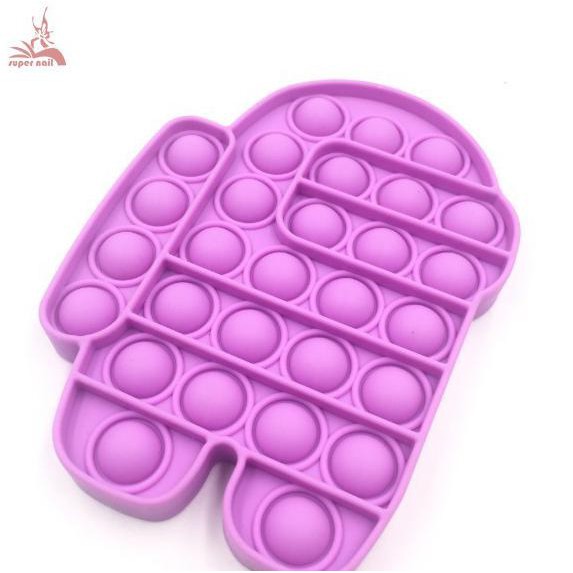 Jual Pop It Fidget Toy 1Pcs Among Us Shape Push Pop Bubble Sensory ...