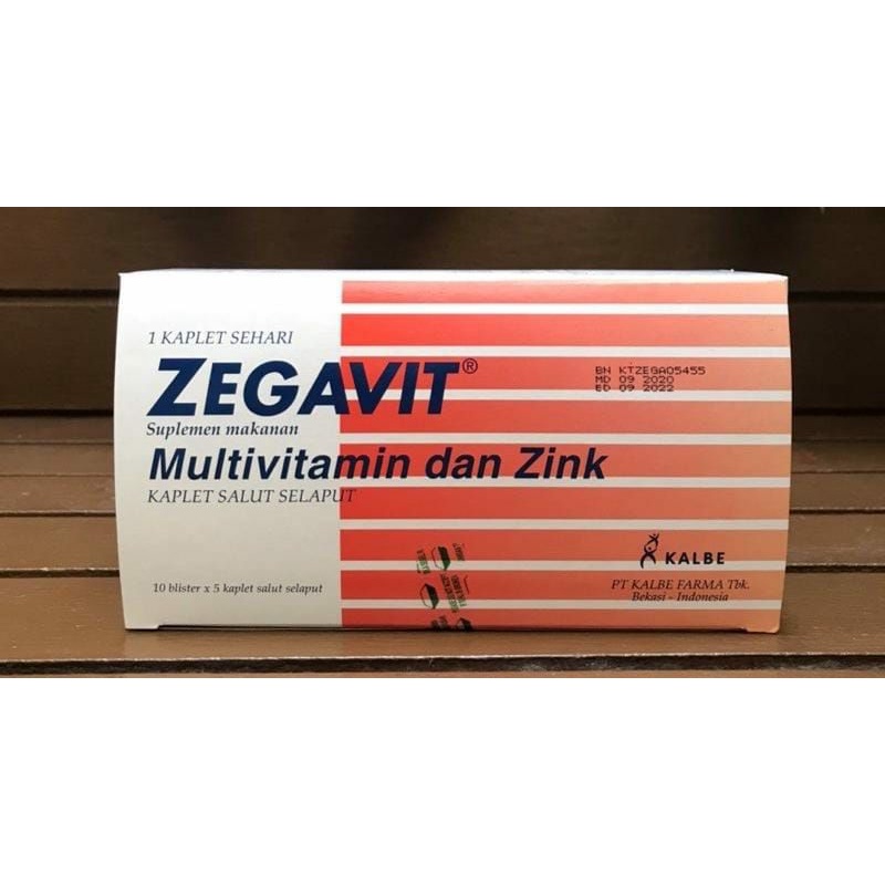 Jual ZEGAVIT MULTIVITAMIN DAN ZINK - 1 STRIP - 5 TABLET | Shopee Indonesia