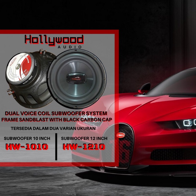 Jual Subwoofer Hollywood 10in type hw1010 double coil | Shopee Indonesia