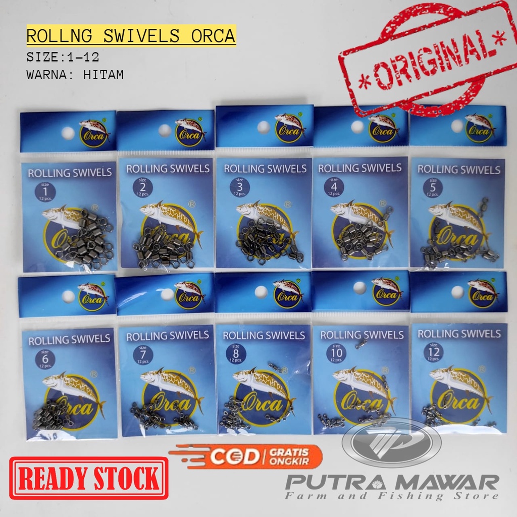 Jual Rolling Swivels Pancing Orca Original Kilikili Swivel | Shopee ...