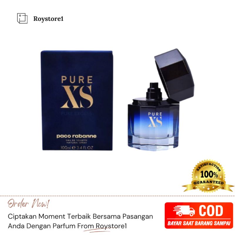 Jual PURE XS PACORABANNE 100ML EDT PARFUM PRIA PARFUM COWOK PARFUM COWO ...
