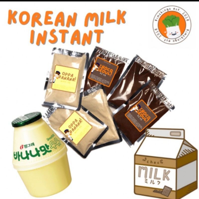 Jual Korean Milk Banana Chocolate Matcha Latte - Misugaru Latte Susu ...