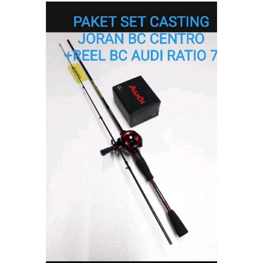 Jual PAKET SET CASTING REEL AUDI BC PLUS JORAN CENTRO BLANKA 180 CM ...