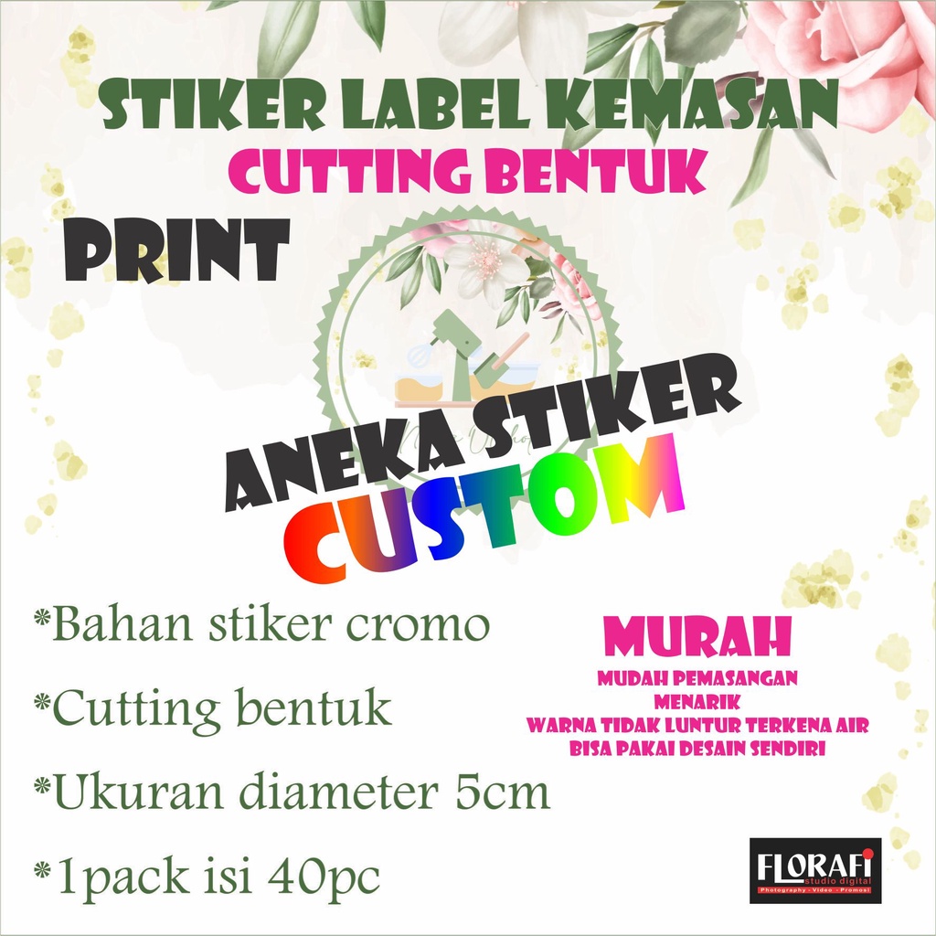 Jual Stiker Label Produk kemasan Custom | Shopee Indonesia