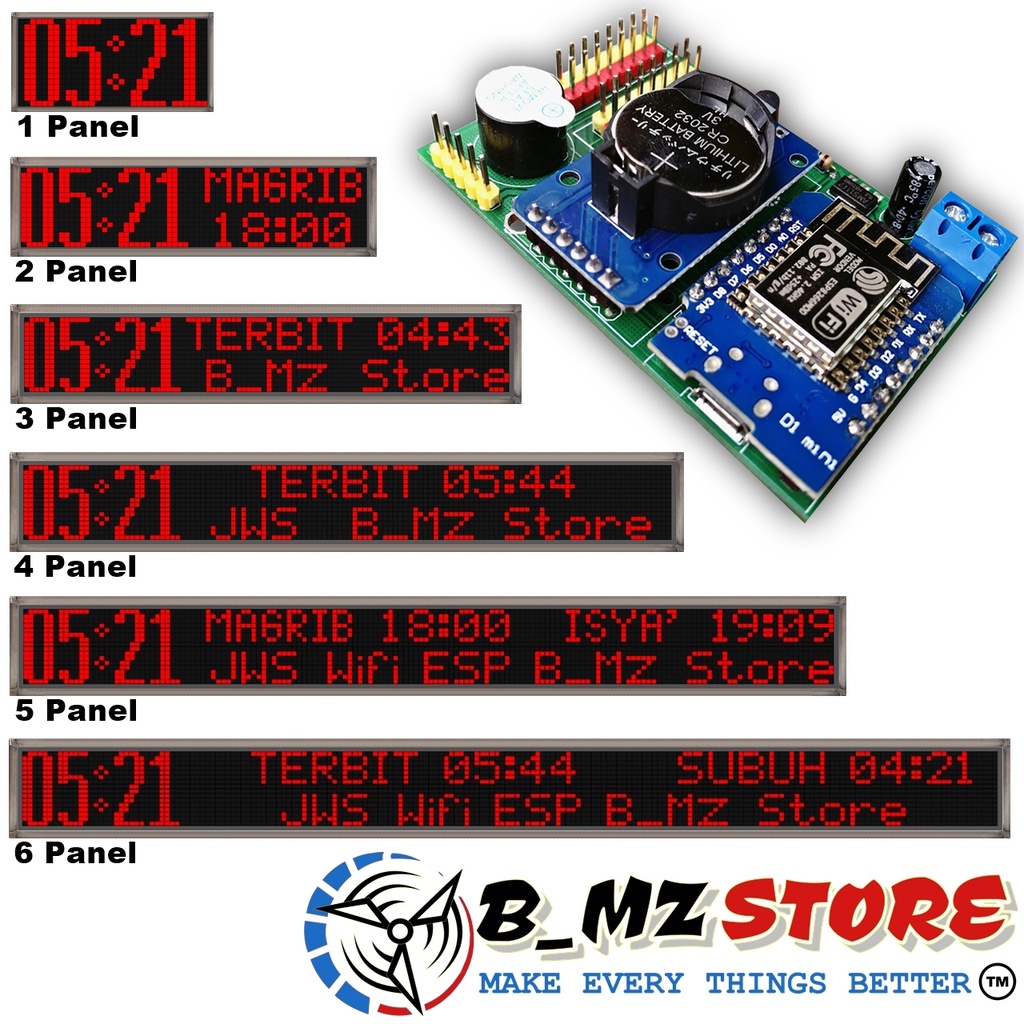 Jual Controller JWS Kontroller JWS (Jam Sholat) Wifi Murah ESP8266 ...