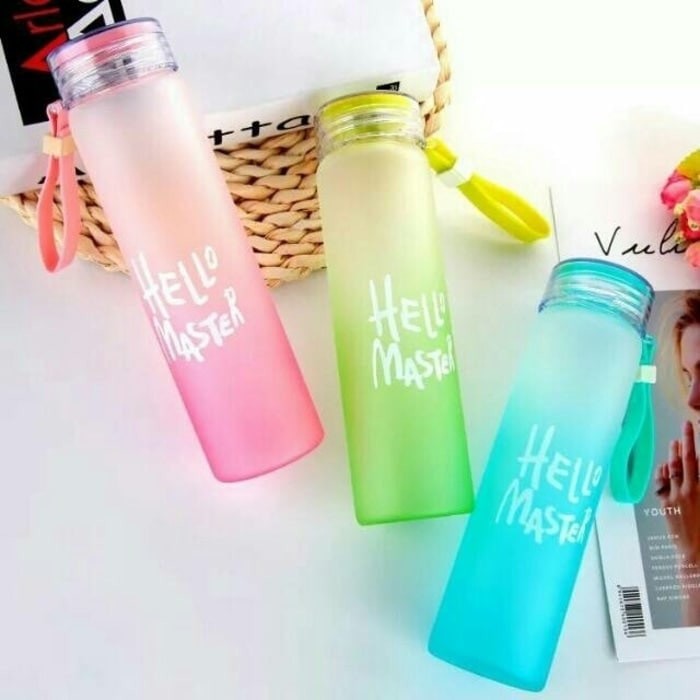 Jual Botol Minum Kaca Hello Master - Tempat Air Minum Serbaguna ...