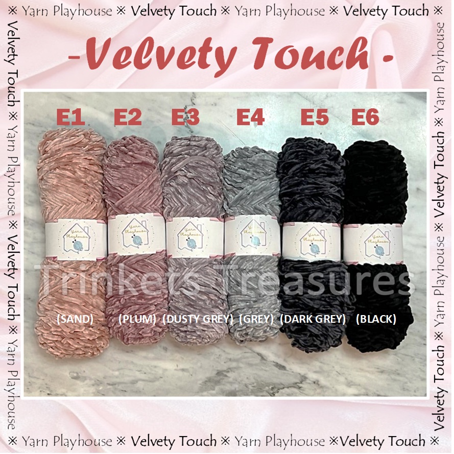 Jual Velvety Touch Yarn Playhouse benang rajut beludru velvet yarn ...
