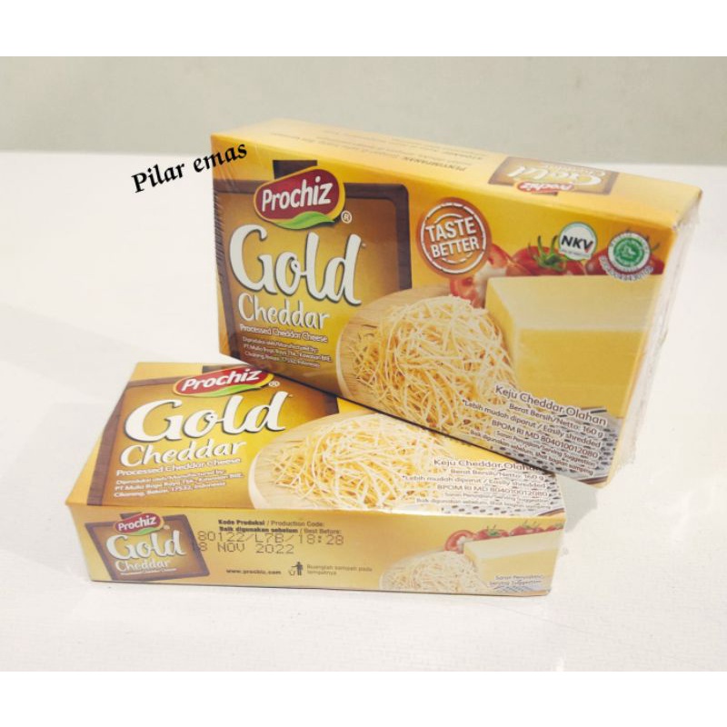 Jual keju prochiz cheddar gold 160gr | Shopee Indonesia